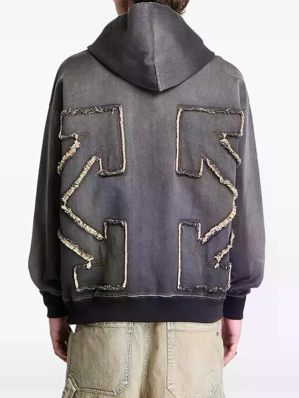 Off-White Distressed Arrow Hoodie