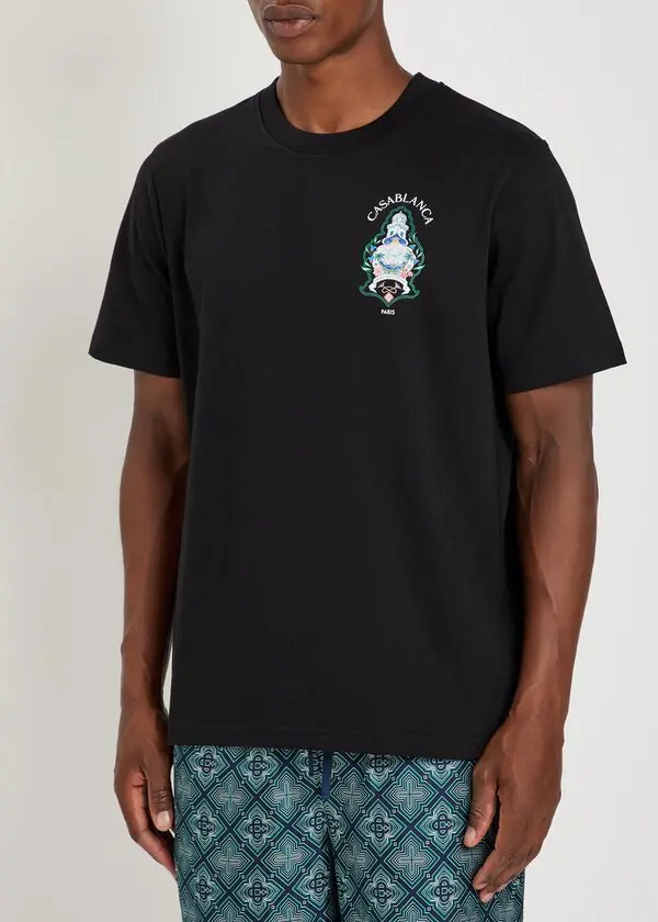 Casablanca Hotel Printed Cotton T-shirt