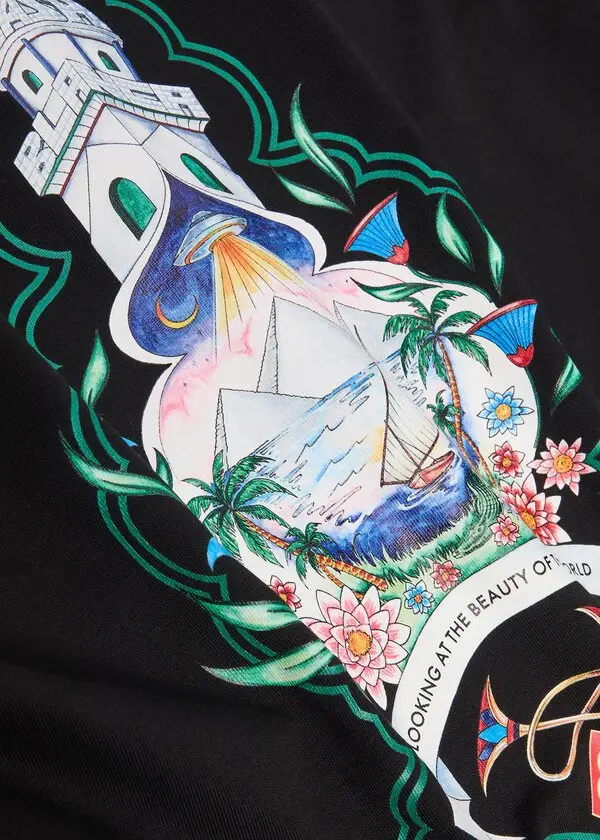 Casablanca Hotel Printed Cotton T-shirt