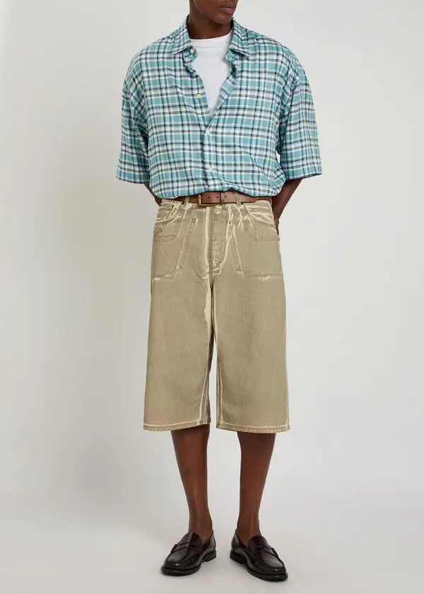 Acne Studios Two-tone Denim Shorts