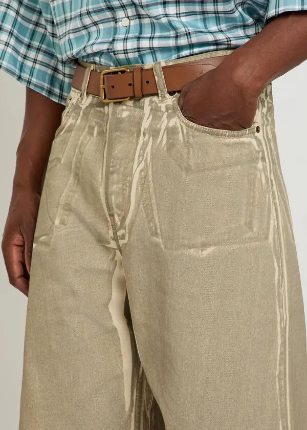 Acne Studios Two-tone Denim Shorts