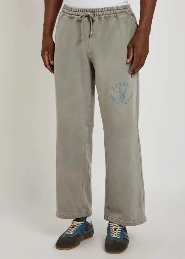 CHERRY LOS ANGELES Hollywood Parachute Printed Cotton Sweatpants