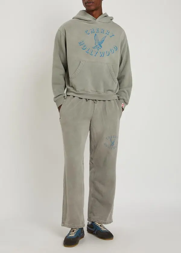CHERRY LOS ANGELES Hollywood Parachute Printed Cotton Sweatpants