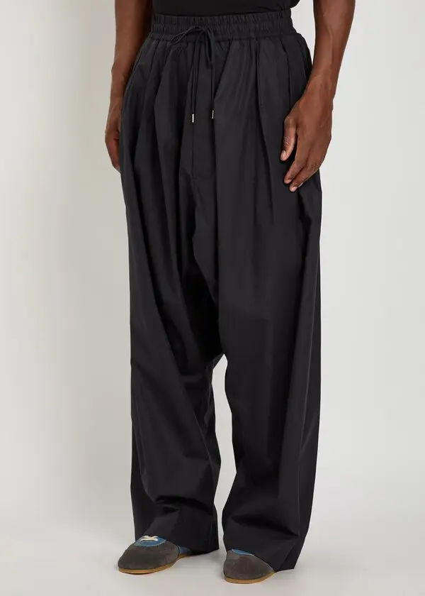 VIVIENNE WESTWOOD Balloon-leg Cotton-poplin Trousers - Black