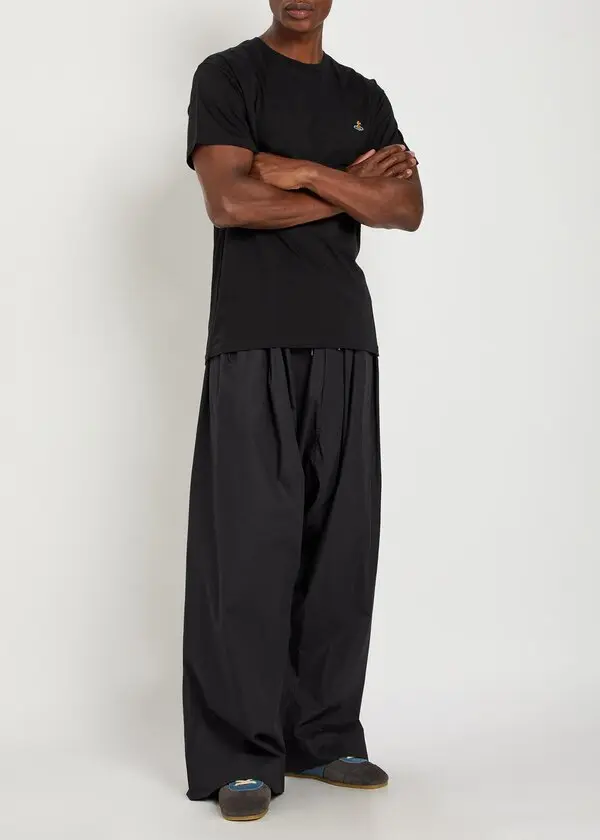 VIVIENNE WESTWOOD Balloon-leg Cotton-poplin Trousers - Black