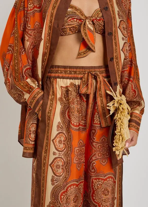 Zimmermann Mohan Wide-leg Silk Trousers