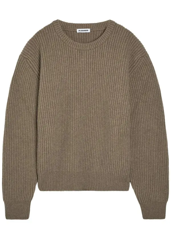 JIL SANDER Ribbed-knit Wool Jumper
