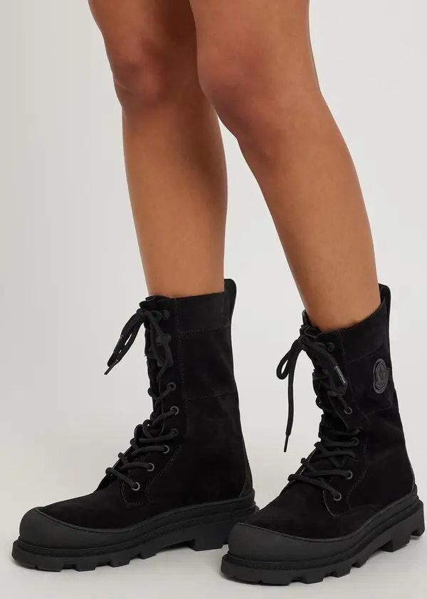 Moncler Vera High Suede Mid-calf Boots