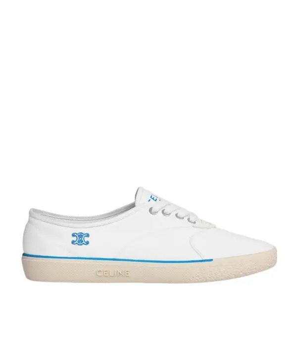Celine Alan Sneaker In Canvas And Suede Calfskin