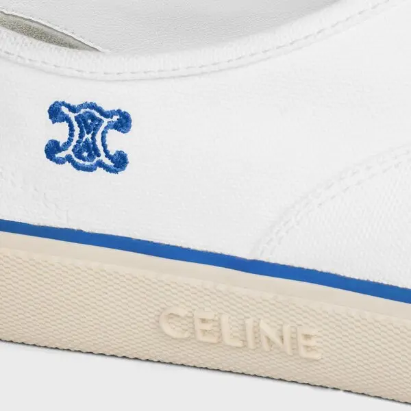 Celine Alan Sneaker In Canvas And Suede Calfskin