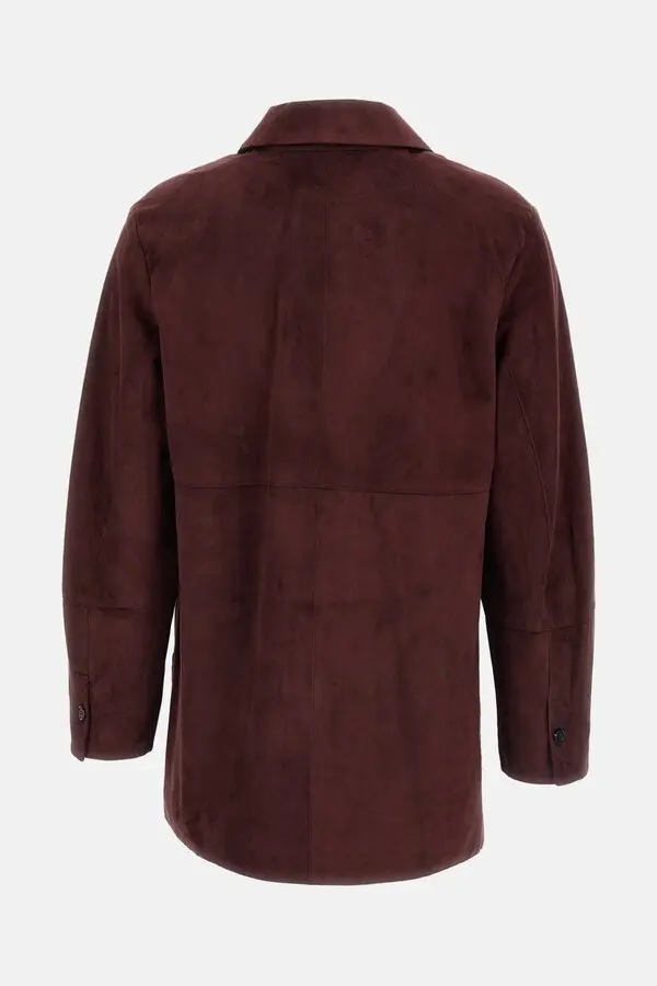 Max Mara Single-breasted Shirt Jacket - Deep Red