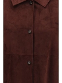 Max Mara Single-breasted Shirt Jacket - Deep Red