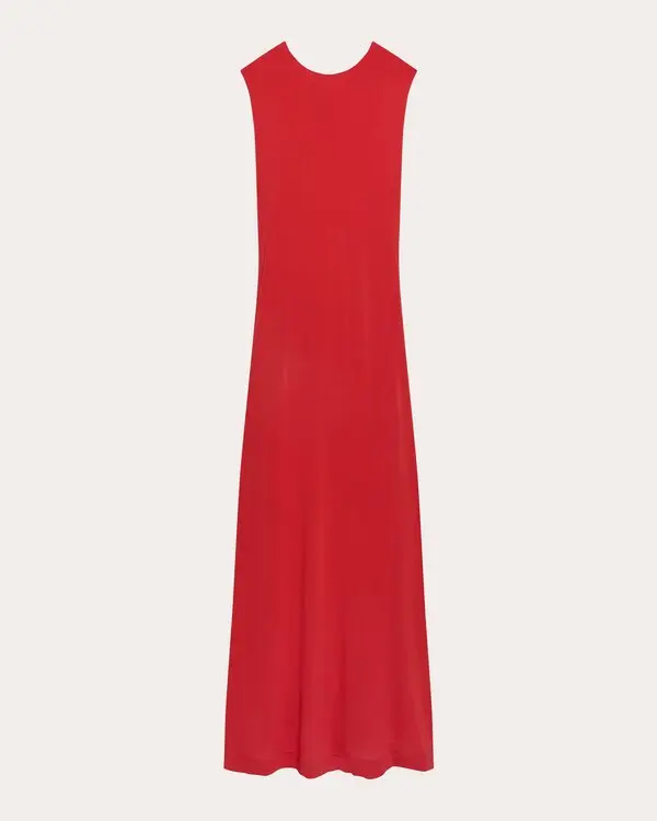 Helmut Lang Jersey Knotted Halter Maxi Dress