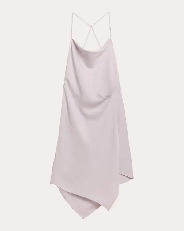 Helmut Lang Twill Knotted Handkerchief Slip Dress