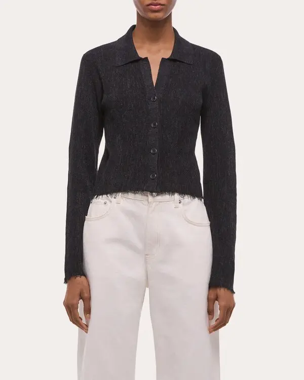 Helmut Lang Sheer Raw-edge Long-sleeve Shirt