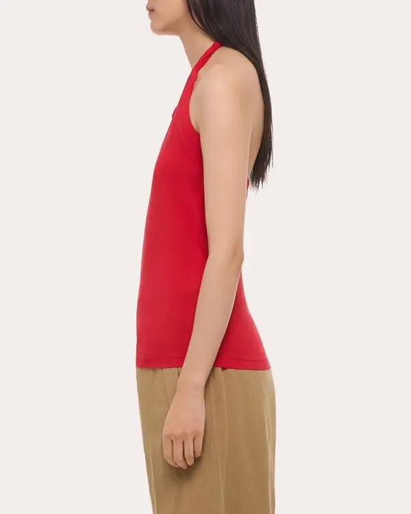 Helmut Lang Jersey Twist Dancer Halter Top