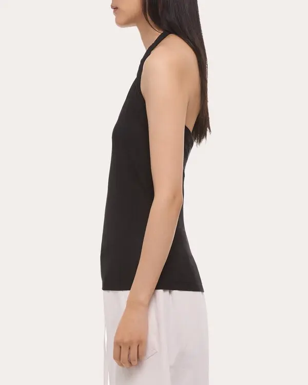 Helmut Lang Jersey Twist Dancer Halter Top