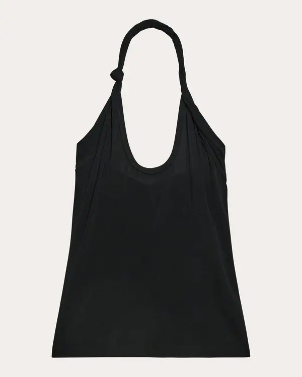 Helmut Lang Jersey Twist Dancer Halter Top