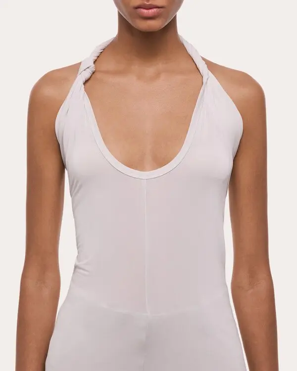 Helmut Lang Jersey Twist Dancer Halter Top