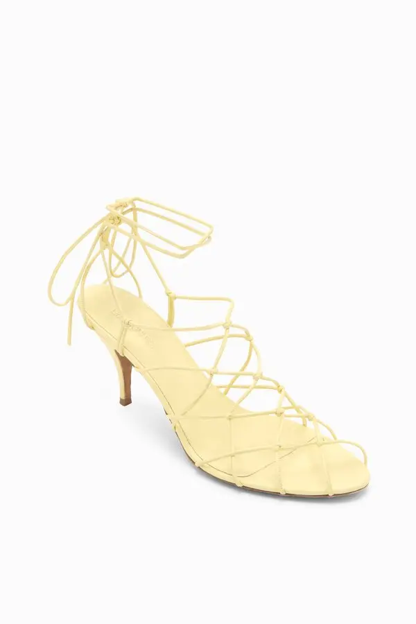Ulla Johnson Colette Pump In Vegan Leather - Lemon