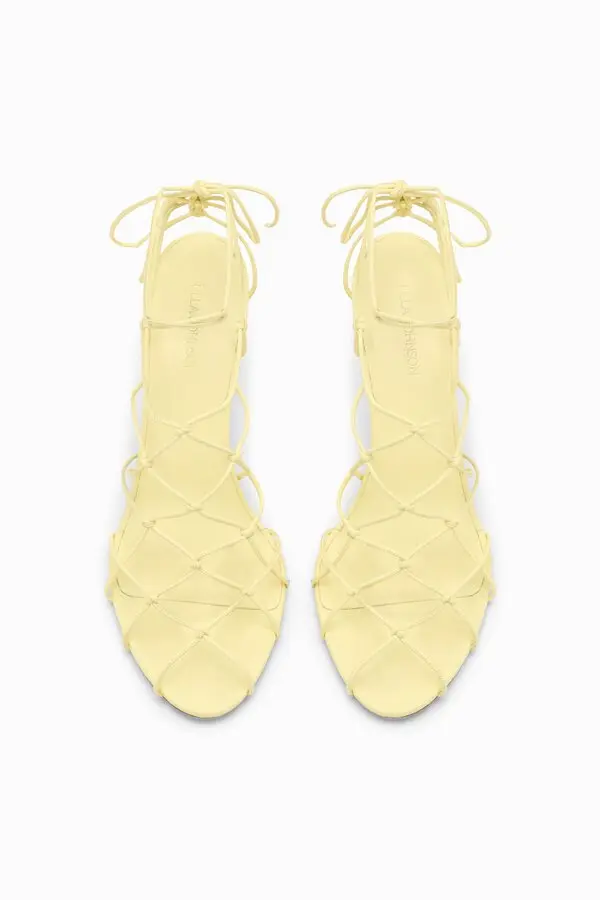 Ulla Johnson Colette Pump In Vegan Leather - Lemon