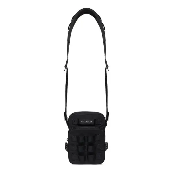 Balenciaga Army Crossbody Messenger Bag - Black