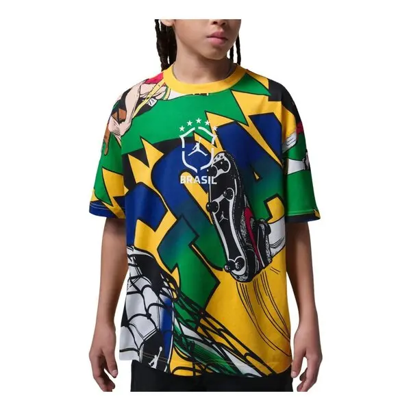 JORDAN Essentials Boxy Graphic T-shirt - Varsity Maize