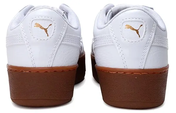 PUMA Vikky Platform Leather Sneakers - White