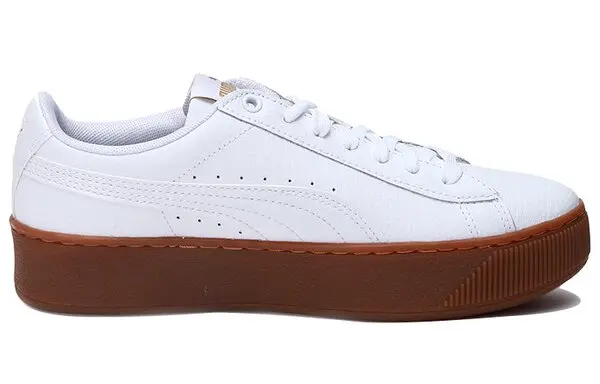 PUMA Vikky Platform Leather Sneakers - White