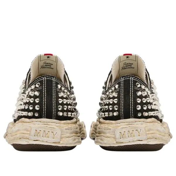 Mihara Yasuhiro Peterson 23 Og Sole Studded Canvas Low Top Sneakers - Black