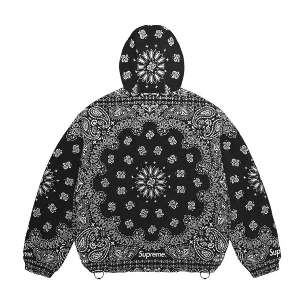 Supreme Reflective Bandana Anorak - Black