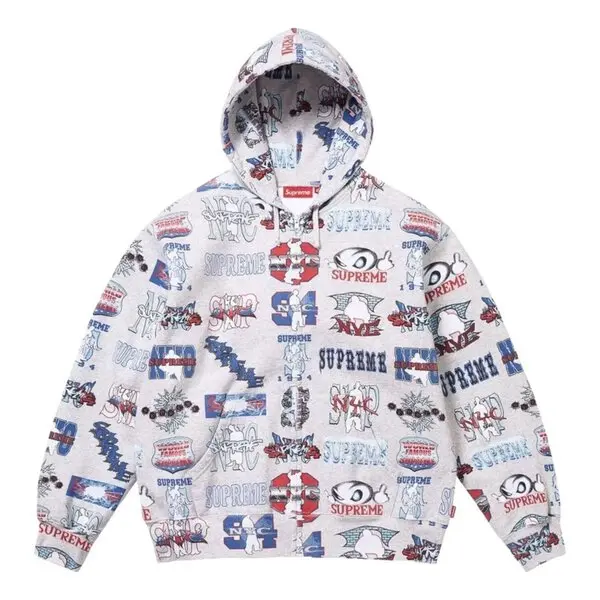 Supreme Ss26 Flash Zip Up Hooded Sweatshirt