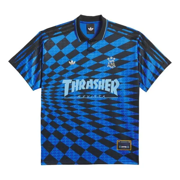 Adidas Argentina X Thrasher Jersey - Black/blue