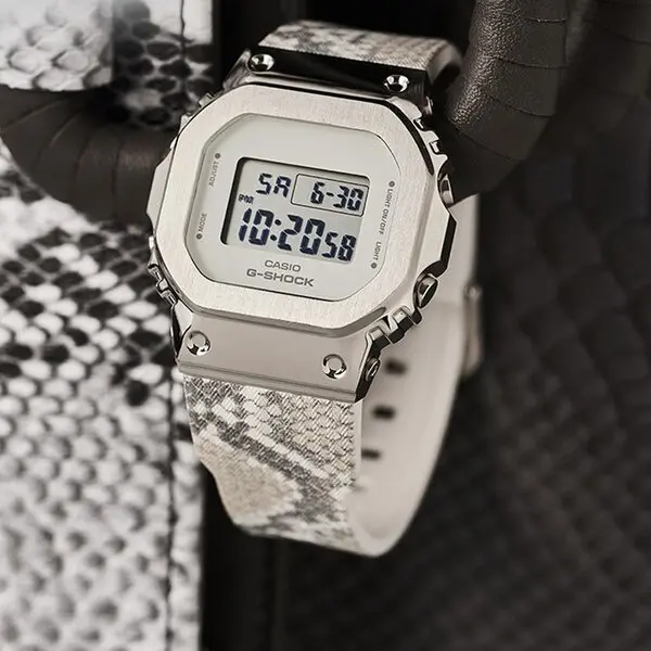 Casio G-shock Digital Watch With Snakeskin Detailing