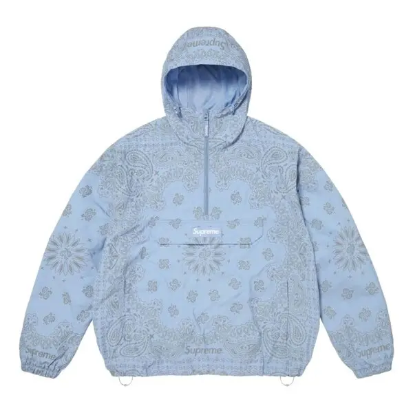 Supreme Ss26 Reflective Bandana Anorak - Light Blue