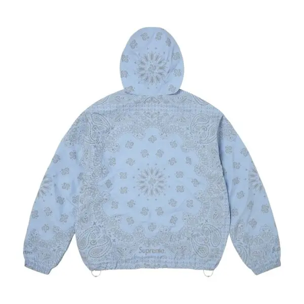 Supreme Ss26 Reflective Bandana Anorak - Light Blue