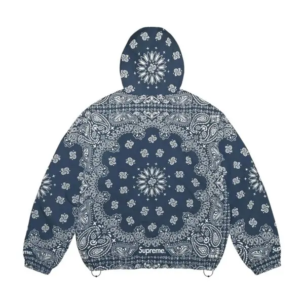 Supreme Ss26 Reflective Bandana Anorak - Light Blue