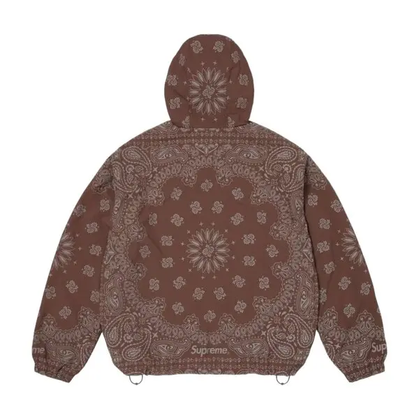 Supreme Ss26 Reflective Bandana Anorak - Brown