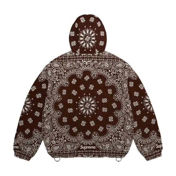 Supreme Ss26 Reflective Bandana Anorak - Brown