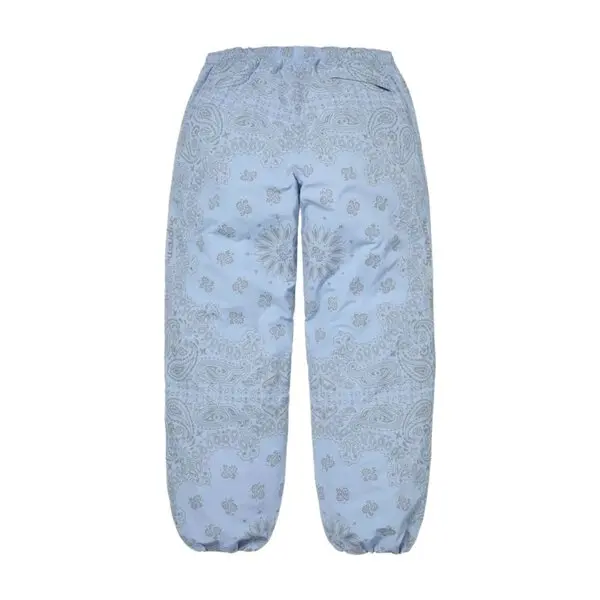 Supreme Ss26 Reflective Bandana Track Pant - Light Blue