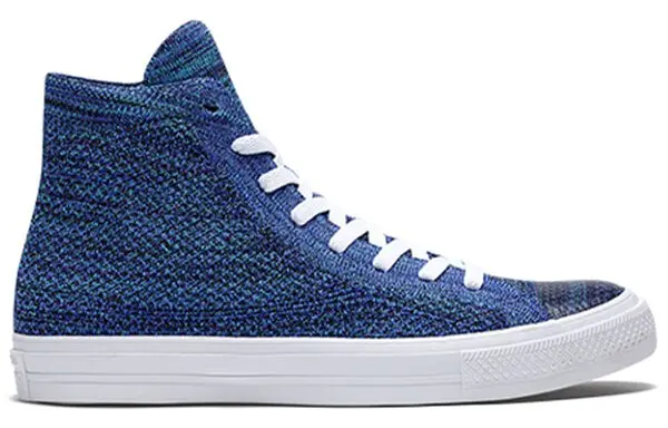 CONVERSE X Nike Chuck Taylor All Star Flyknit High Top Sneakers - Blue/white