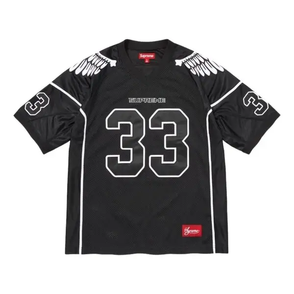 Supreme Ss26 Wings Football Jersey - Black
