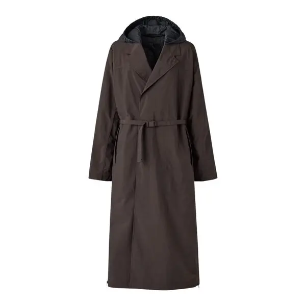 Uniqlo Single Breasted Long Coat With Adjustable Hood