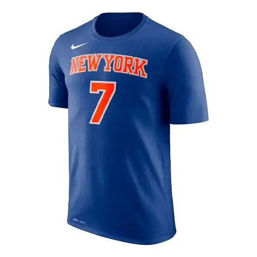 Nike New York Knicks Team Fan Edition Short Sleeve Shirt - Blue
