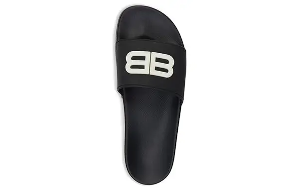 Balenciaga Pool Slides - Black/glow