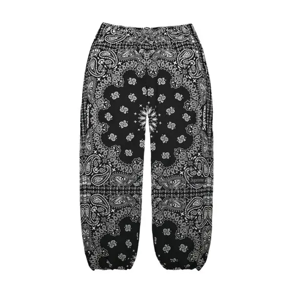 Supreme Ss26 Reflective Bandana Track Pant - Black