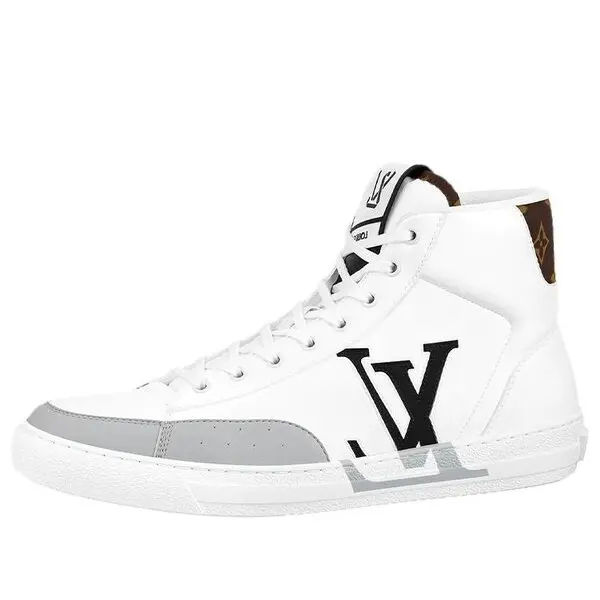 LOUIS VUITTON Charlie High Top Sneakers - White/grey/black