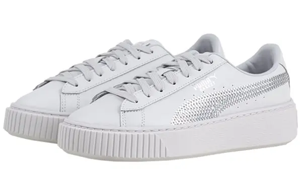 PUMA Basket Platform "grey Bling" Sneakers