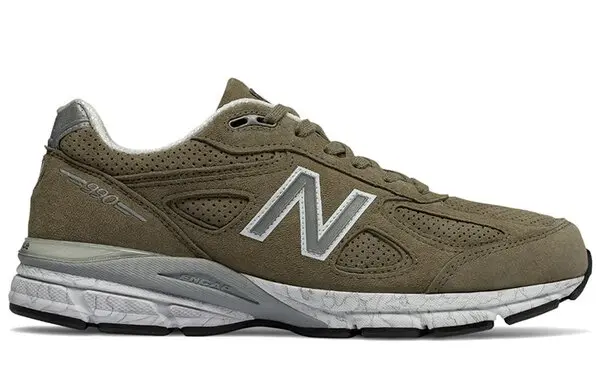 NEW BALANCE 990v4 Athletic Sneakers - Covert Green