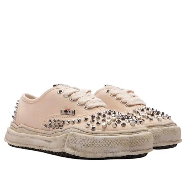 Mihara Yasuhiro Studded Canvas Low Top Sneakers